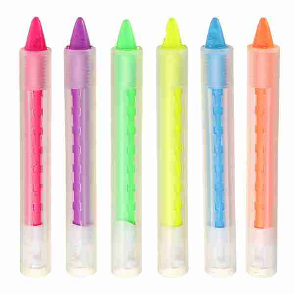 Pintura De Cara Fluo Crayon X6 | Tienda Naranja